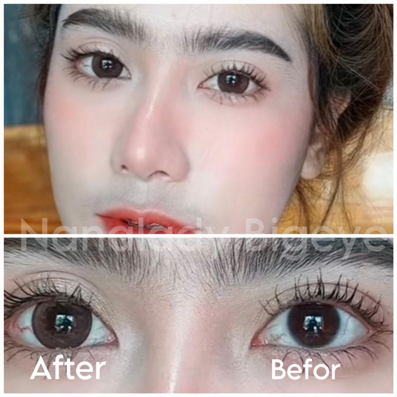 Mini sugar brown,gray สีน้ำตาล,สีเทา ขนาดมินิ Bigeye คอนเเทคเลนส์ คอนเเทคเลนส์ขนาดมินิสีน้ำตาล ...