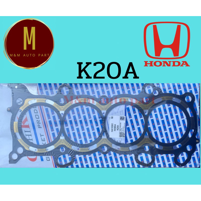 ประเก็นฝาสูบ HONDA K20A(เหล็ก)CIVIC CR-V STREAM ACCORD INTEGRA TYPE-R ...