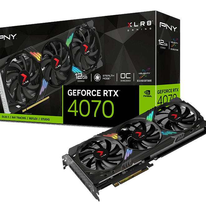 PNY RTX 4070 XLR8 GAMING 12GB GDDR6X OC EDITION | Shopee Thailand