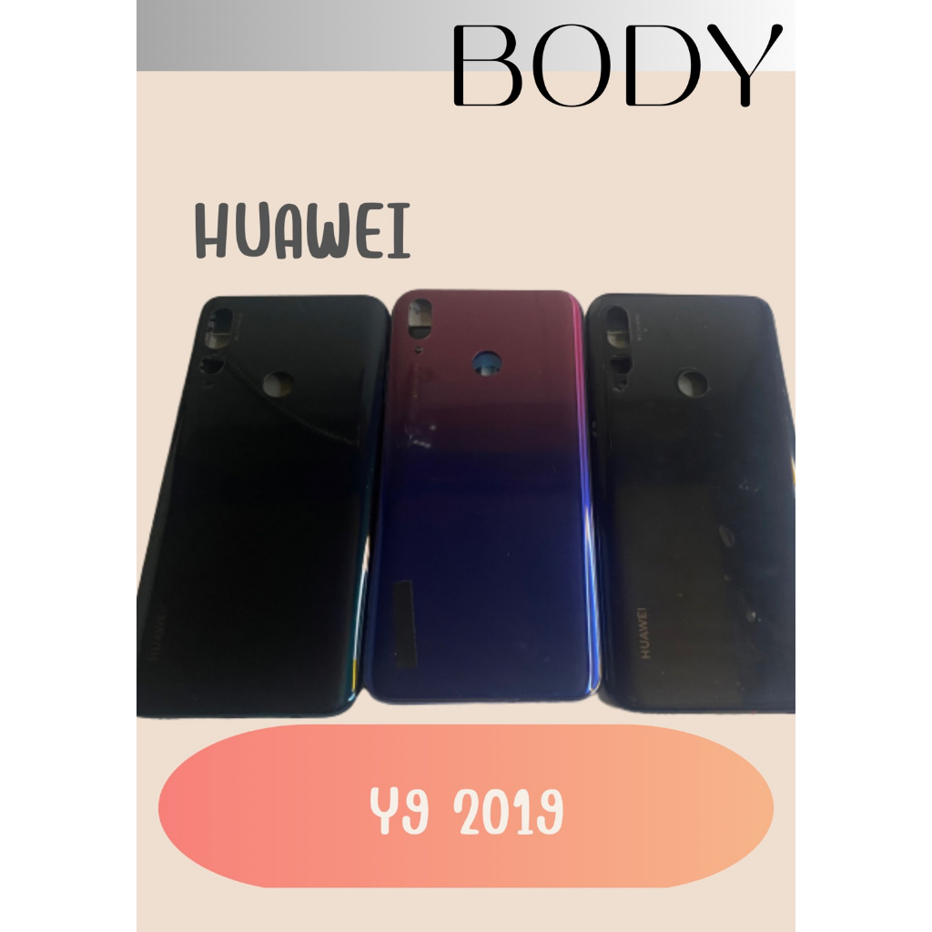 บอดี้ Huawei Y9 2019 แกนกลาง+ปุ่มข้าง+เลนกล้อง แถมฟรี I-Ring ตัวยึดติด ...