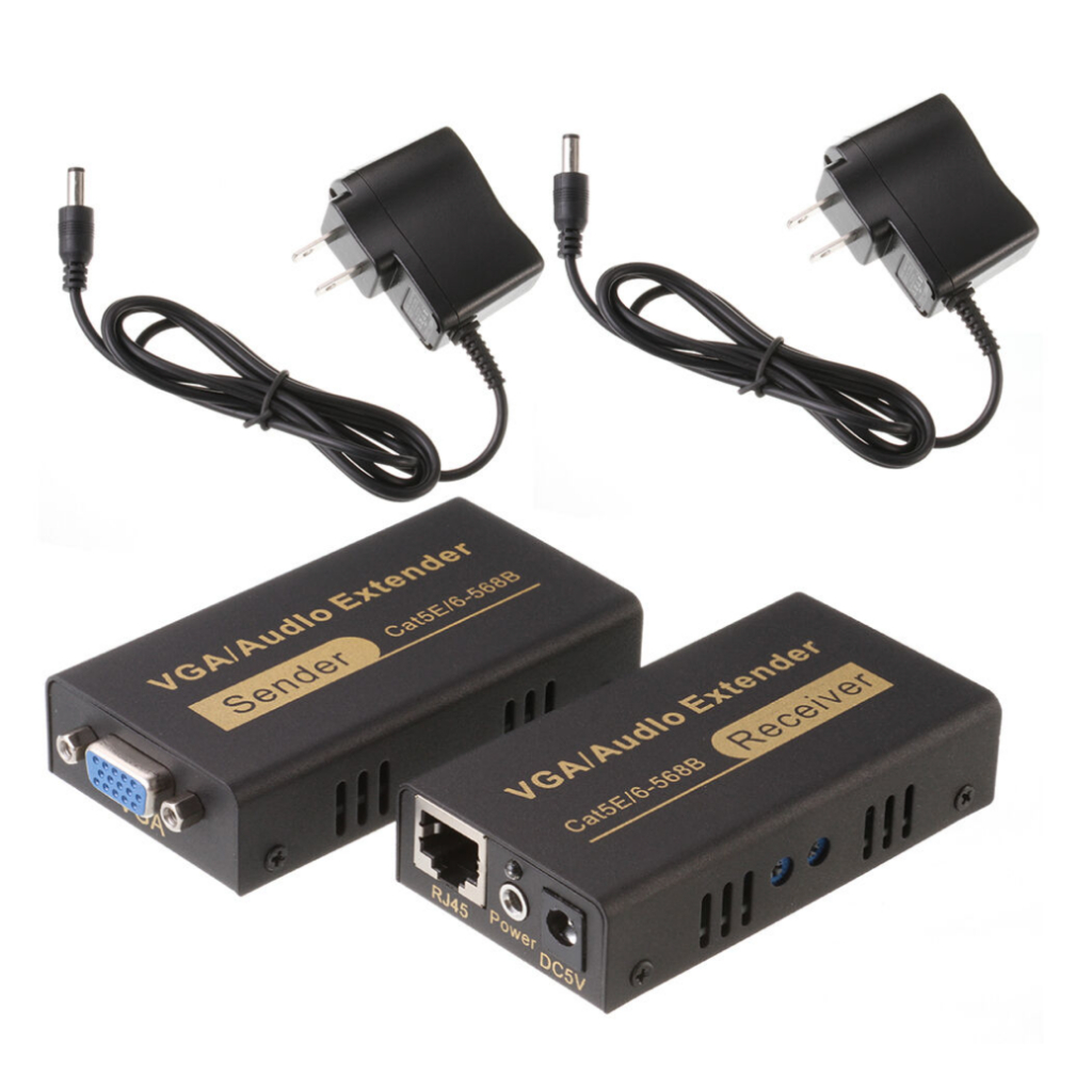 Media 100M HDMI 1080P Audio Video Extender VGA RJ45 CAT5e/6 Sender ...