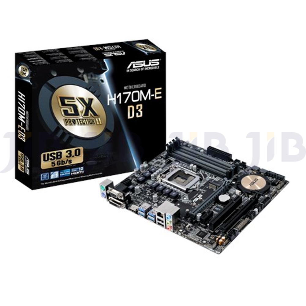 MAINBOARD (เมนบอร์ด) 1151 ASUS H170M E D3 DDR3 GEN6-7 ใช้งานปกติ ...
