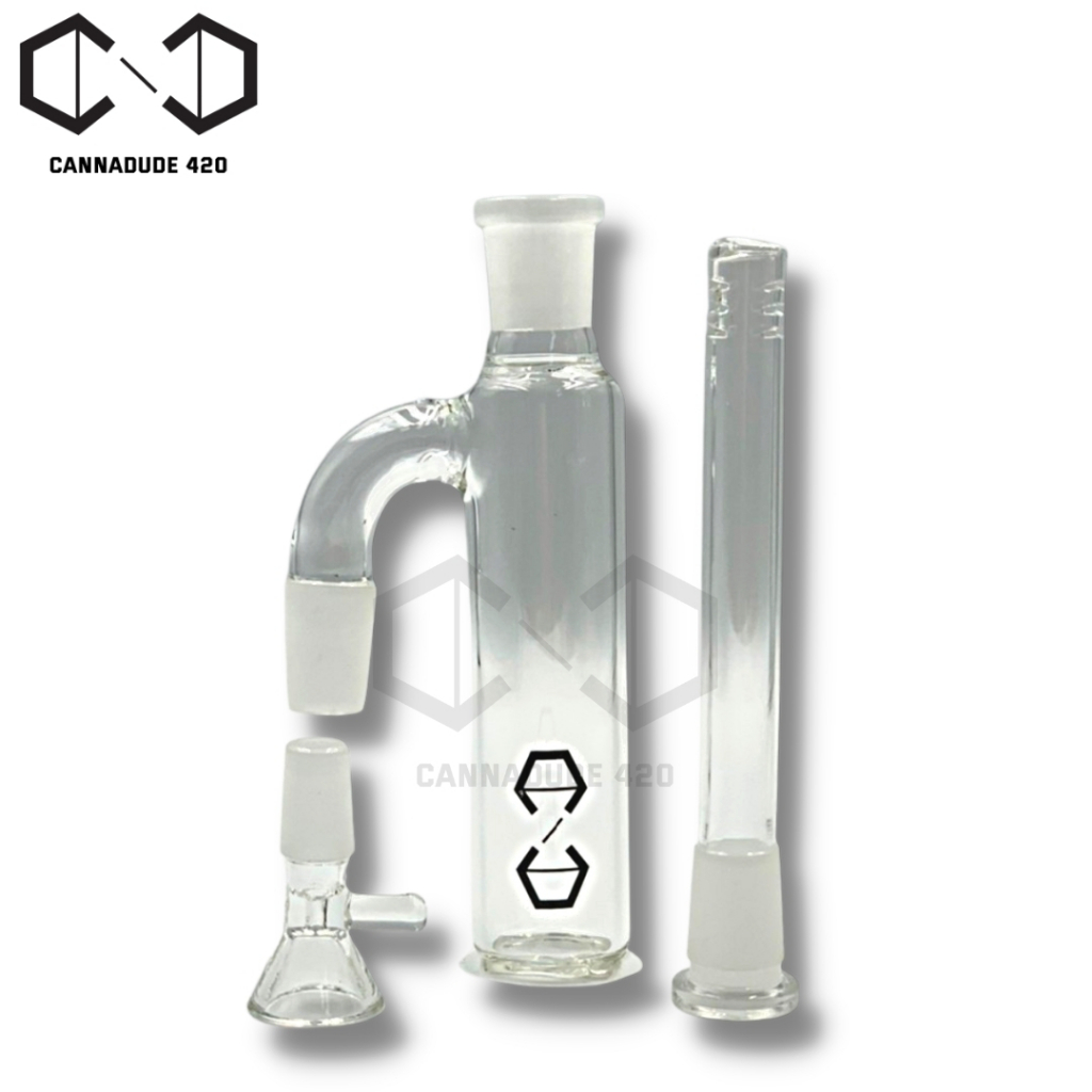 Cannadude Pre cooler Set CA004 /18mm 90 Degree + Downstem + Small cup ...