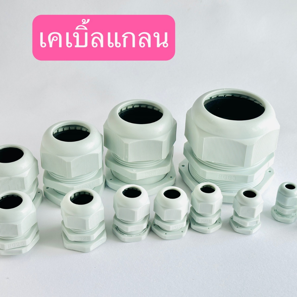 เคเบิ้ลแกลน Cable Gland PG-7,PG-9,PG-11,PG-13.5,PG-16,PG-19,PG-21,PG-25 ...