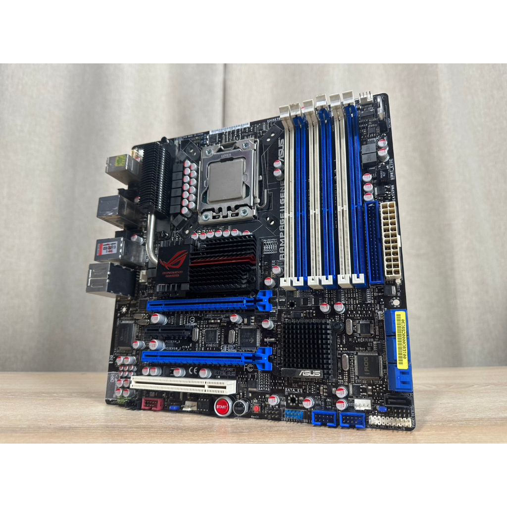 ชุดเมนบอร์ด(mainboard+cpu) Asus rog rampage ii gene + i7 920 (socket 1366) 1 Month warranty ...