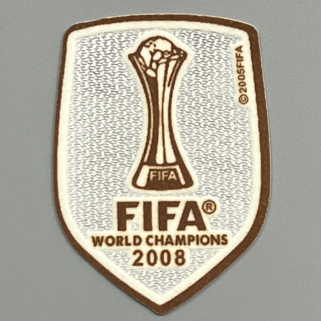 อาร์ม ติดเสื้อฟุตบอล Fifa Club World Champions 2008 แบบกัมมะหยี่ แชมป์ ...