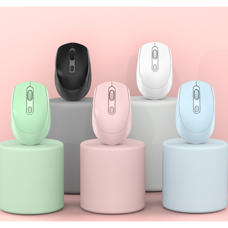 Wireless Mouse+บลูทูธ เม้าส์ไร้สายสองระบบ USB 2.4G+ฺBT มีแบตในตัว ...