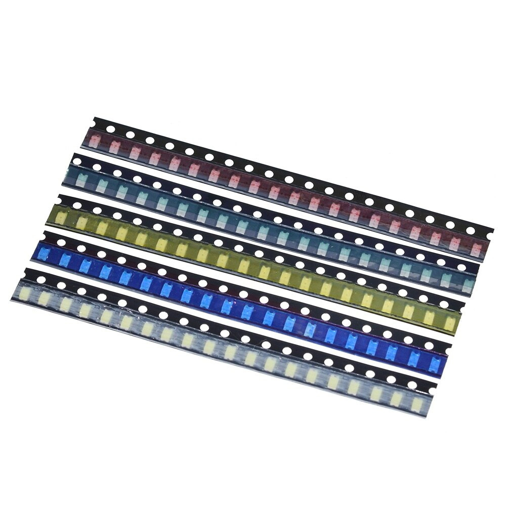 (10 ตัว) 0603 0805 1206 3528 5730 SMD LED light Package Red White Green ...