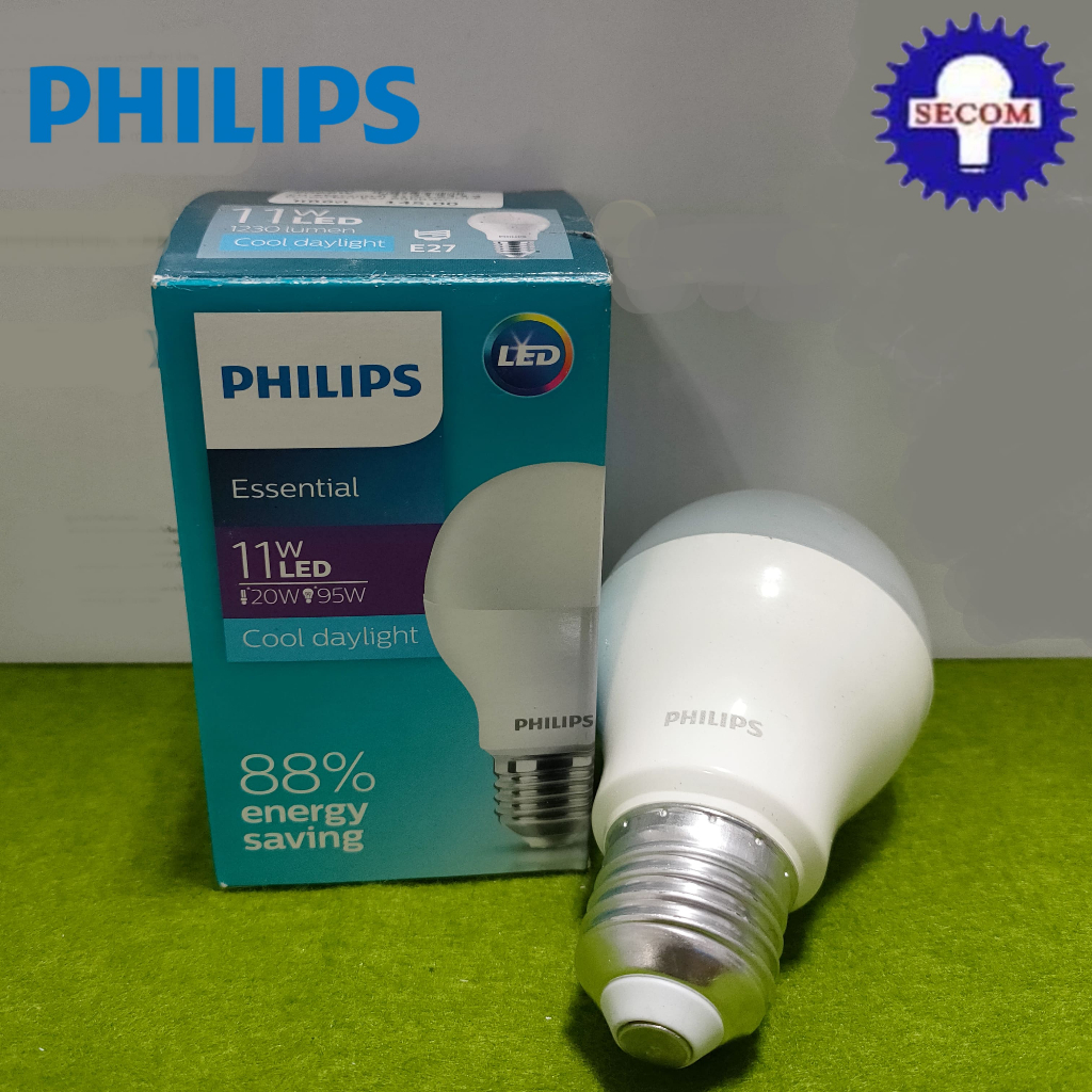 PHILIPS หลอด ESSENTIAL LED BULB 11W E27 เดย์ไลท์ | Shopee Thailand