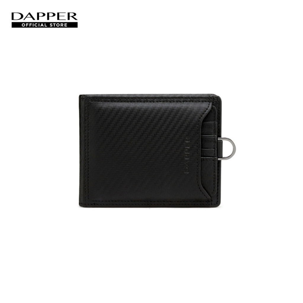 DAPPER กระเป๋าสตางค์ Carbon Fiber Drawer Tri-fold Wallet หนังแท้ สีดำ (BWM/BK/1107CB10) | Shopee ...