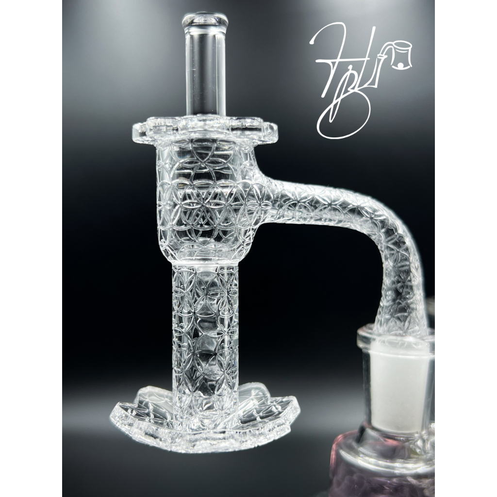 โจ๋แด๊บ Quartz Banger Set Full Engraved Full Weld Beveled Edge for Dab ...