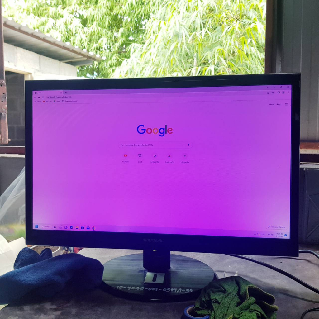 จอSVOA 22นิ้ว ตำหนิจอออกม่วง ใช้ดูภาพวงจรปิดได้สบายๆ | Shopee Thailand