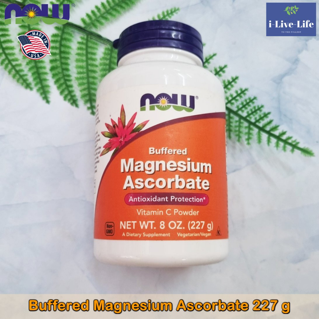 NOW Foods - Buffered Magnesium Ascorbate Vitamin C Powder 227 g วิตามิน ...