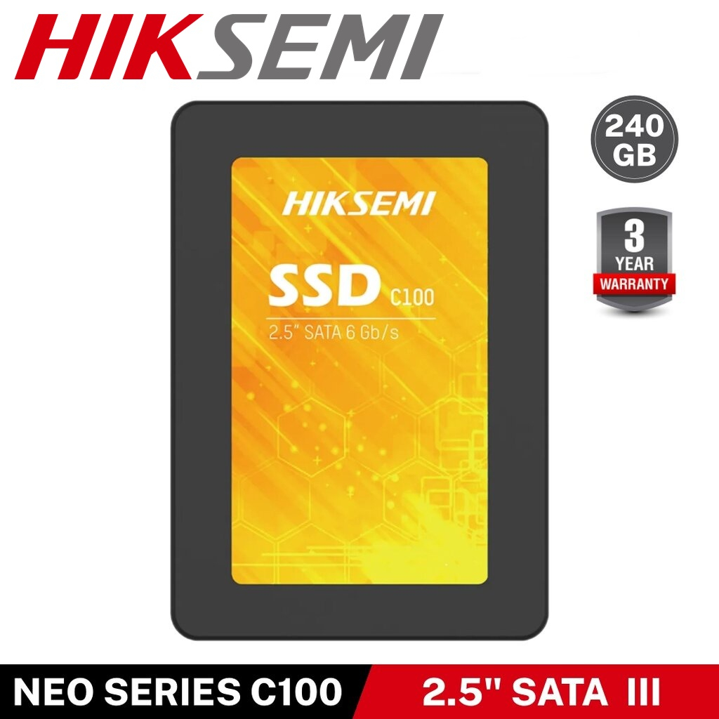 240GB SSD (เอสเอสดี) HIKSEMI NEO C100 3D NAND SATA III 6Gb/s (HS‐SSD‐C100) ประกัน 3 ปี | Shopee ...
