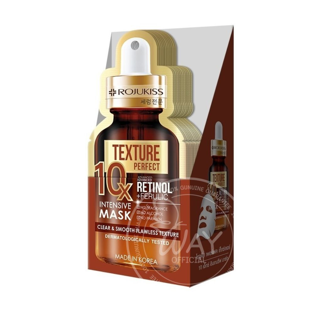 [กล่องx12] โรจูคิส 5X/ 10X อินเทนซีฟ มาส์ก/ ไฮโดรเจล มาส์ก 7 Rojukiss ...