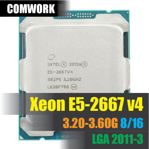 ซีพียู Intel XEON E5 2667 V4 LGA 2011-3 CPU PROCESSOR X99 C612 ...