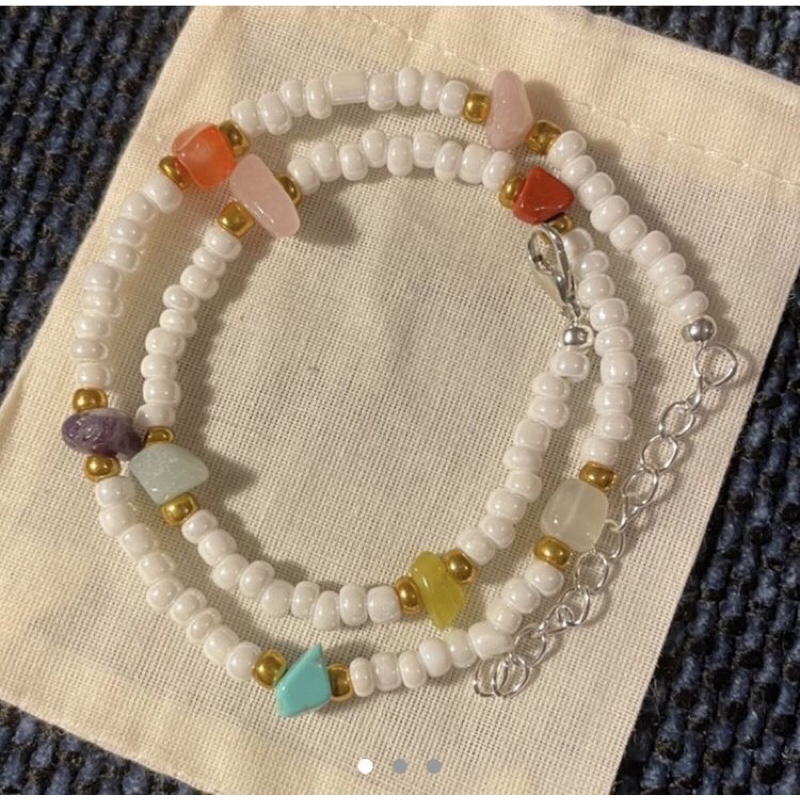 CHIC - LUCKY STONE COLLECTION สร้อยคอหินมุกน้ำจืด อะไหล่สแตนเลสไม่ลอก ...