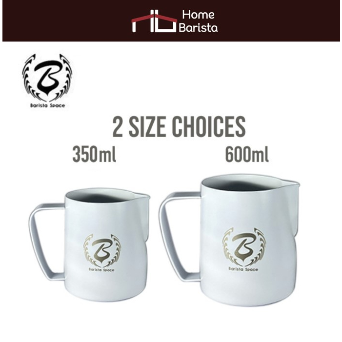 Home Barista Barista Space - Milk Pitcher (Teflon White) | Shopee Thailand
