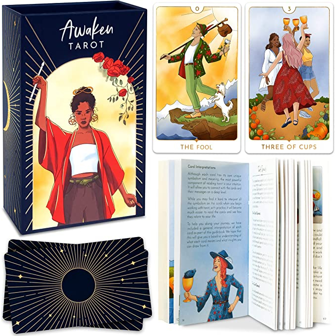 พร้อมส่ง จากไทย Awaken Tarot Cards with Guide Book | Shopee Thailand