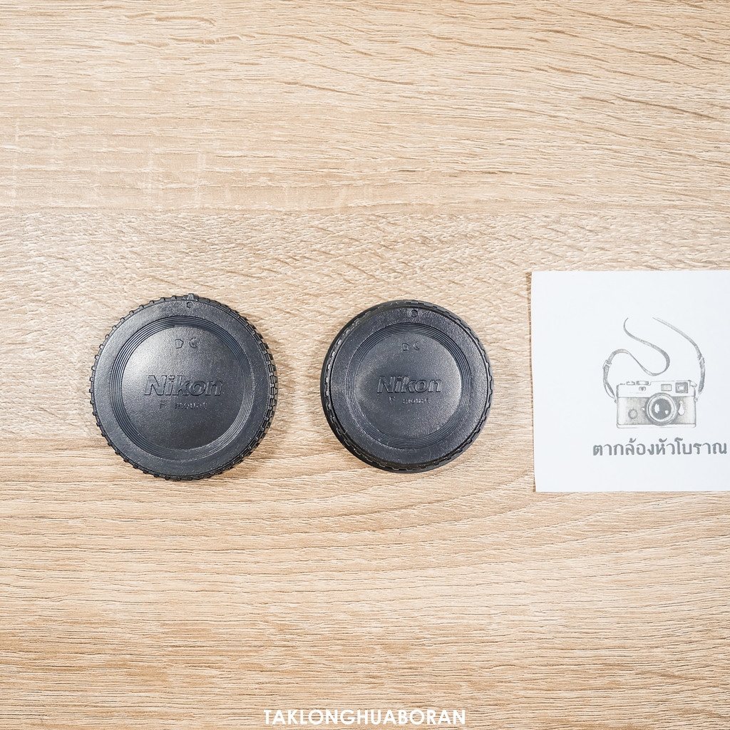 Body caps+Rear lens caps ฝาปิดบอดี้+ฝาปิดท้ายเลนส์ สำหรับ Nikon F Mount ...