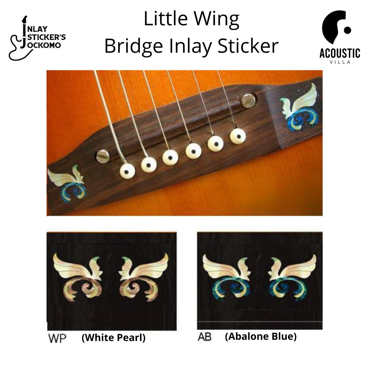 Guitar Bridge Little Wing Inlay Sticker | Shopee Thailand