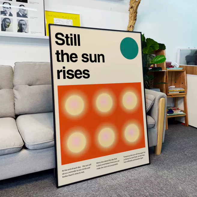 โปสเตอร์ STILL THE SUN RISES POSTER /comfyhomies/ | Shopee Thailand