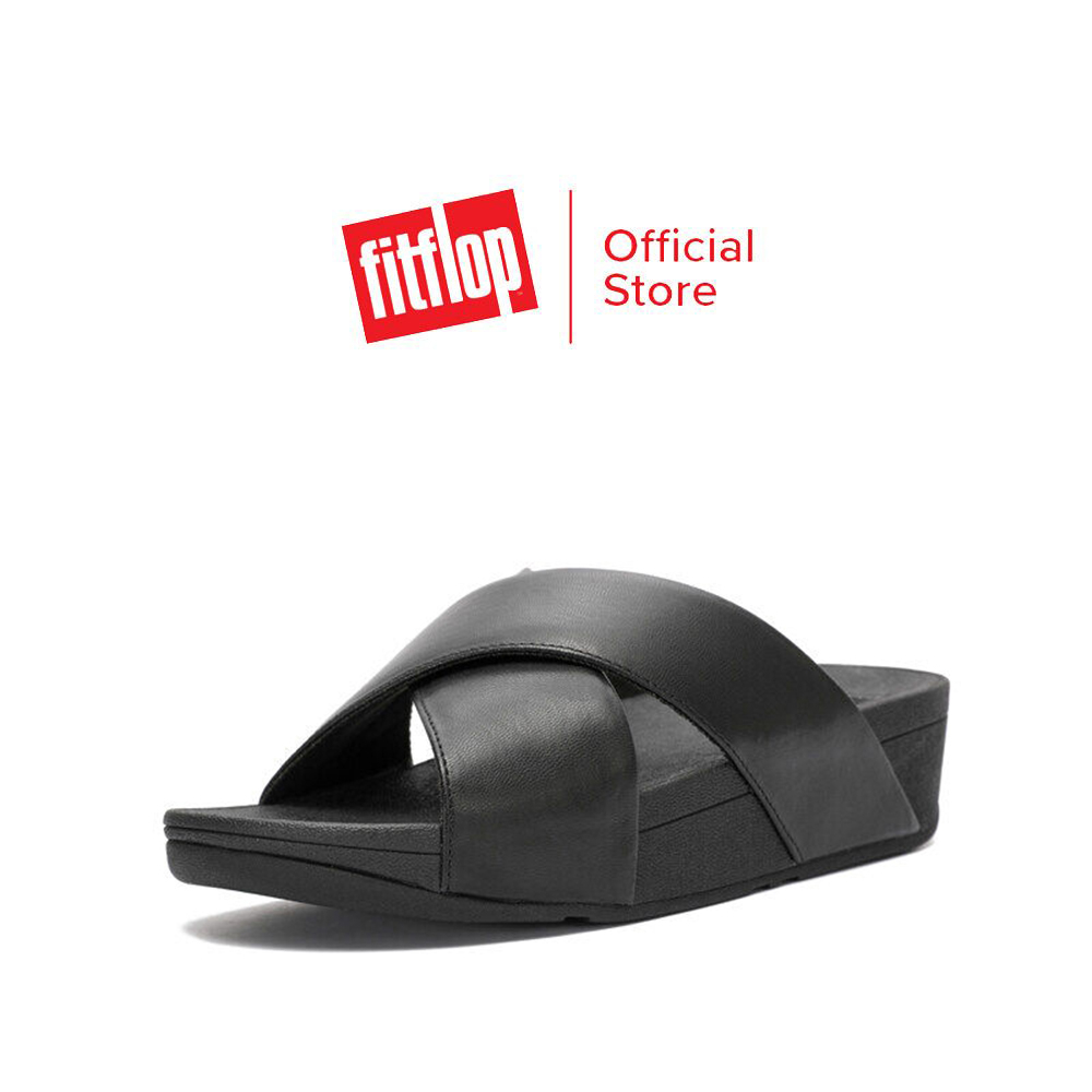 FITFLOPS LULU รองเท้าแตะแบบสวมผู้หญิง รุ่น K04-001 สี Black | Shopee Thailand