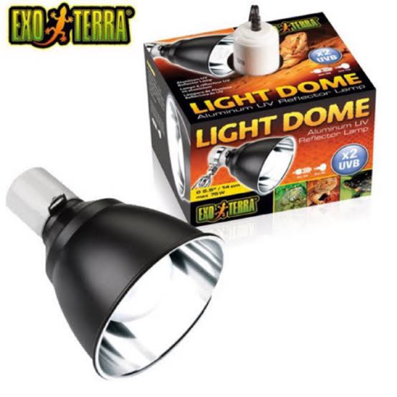 EXO TERRA LIGHT DOME 5.5” Aluminium UV Reflector Lamp 5.5” โคมอลูมิเนียมสำหรับหลอด UV ขนาด 5.5 ...