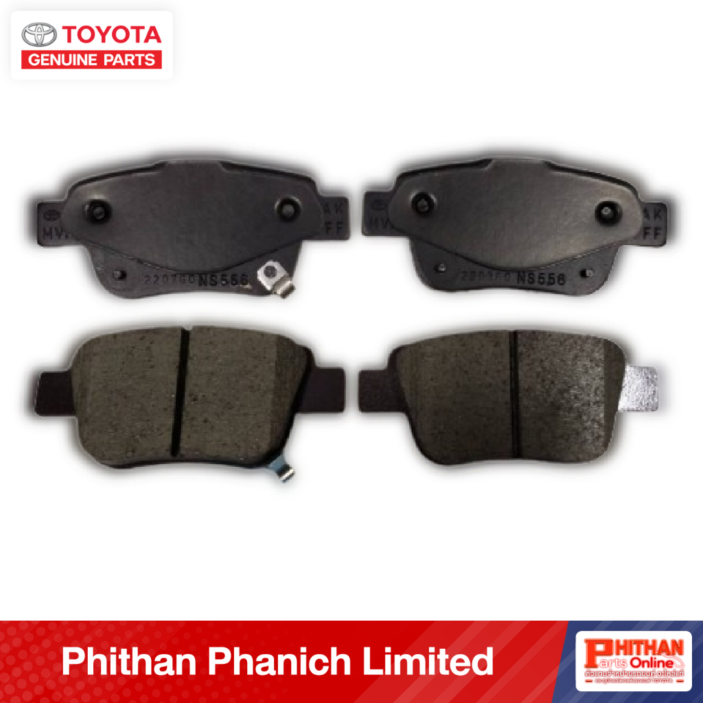 โตโยต้า ผ้าดิสเบรคหลัง TOYOTA PAD KIT DISC BRAKE Alphard Vellfire ...