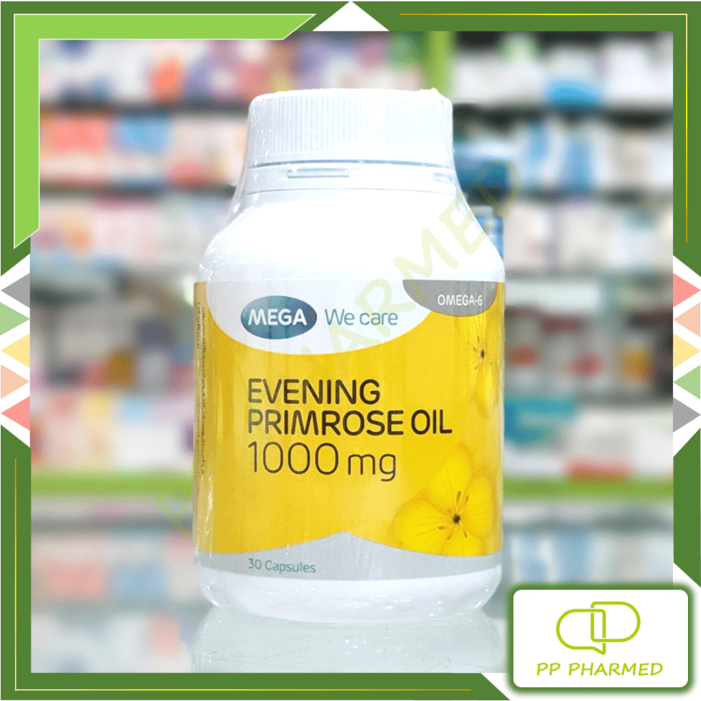 Mega Evening primrose oil 1000mg น้ำมันอีฟนิ่งพริมโรส 30แคปซูล | Shopee ...
