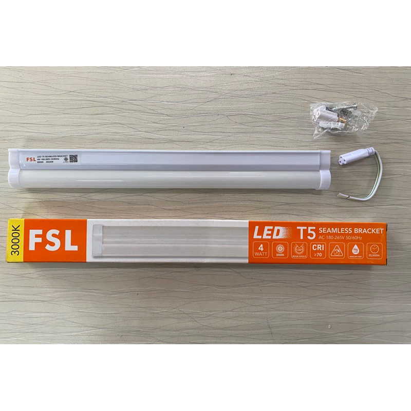 FSL ชุดset led t5 4w แสงDay,Warm seamless bracket มือ1พร้อมส่ง | Shopee Thailand