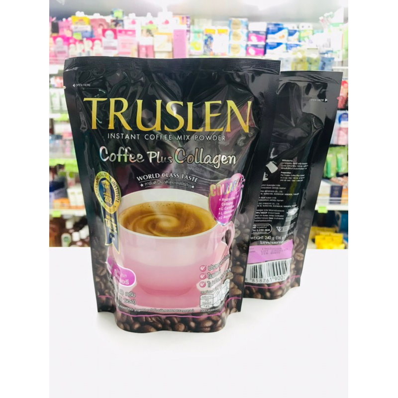 Truslen coffee Plus Collagen.ทรูสเลน คอฟฟี่ พลัส คอลลาเจน กาแฟปรุง ...