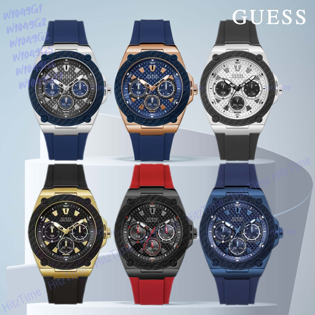 Guess นาฬิกาข้อมือผู้ชาย รุ่น W1049G1 W1049G3 W1049G5 นาฬิกาแบรนด์เนม ...