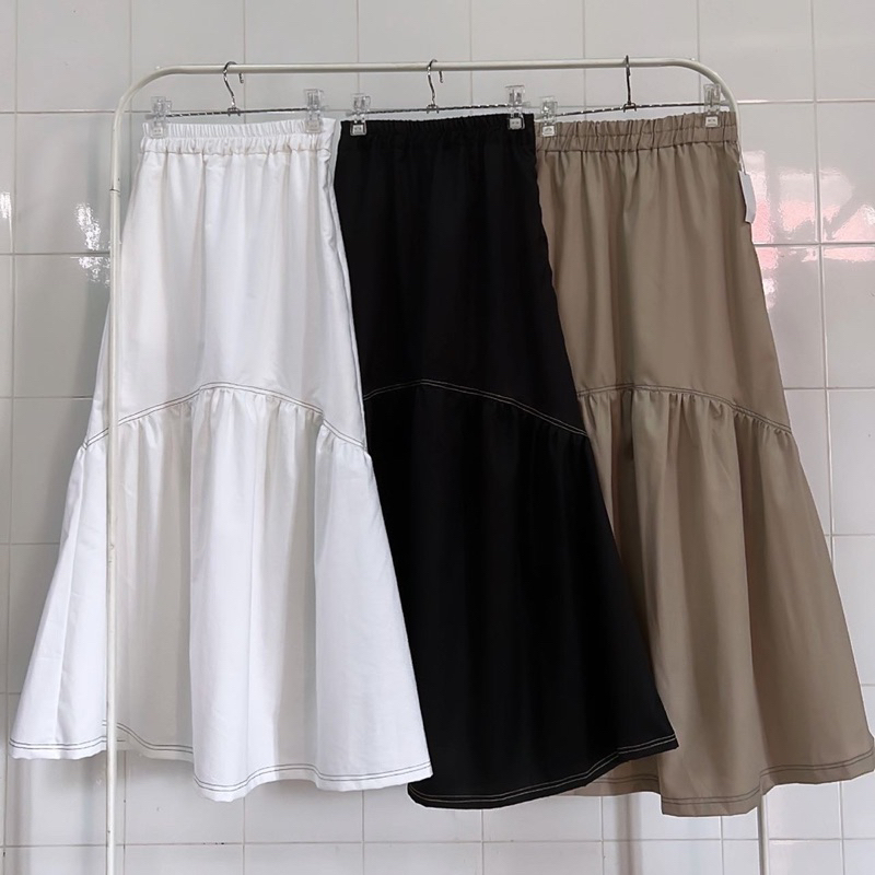 กระโปรง ทรงเกาหลี รุ่น BBM TRILY SKIRT | Shopee Thailand