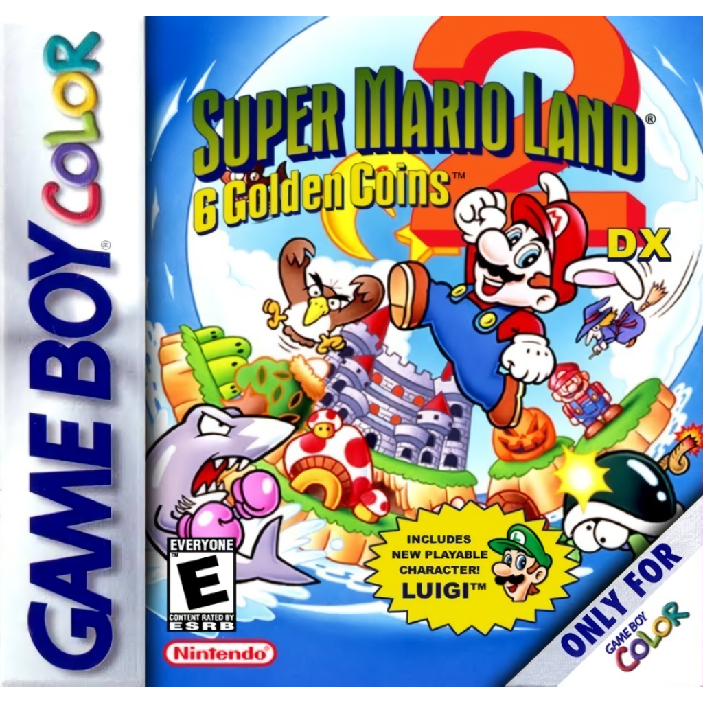 ตลับ GBC ( Game boy Colour ) Super Mario Land 2: 6 Golden Coins DX ตลับ ...