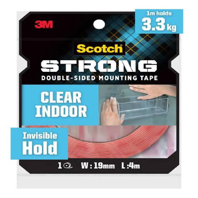 SCOTCH 3M Clear Mounting Tape สก๊อตช์ เทปกาวสองหน้า แรงยึดติดสูงชนิดใส | Shopee Thailand