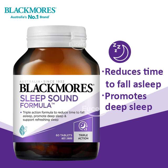 Blackmores Sleep Sound Formula Sleep Support 60 Tablets เพื่อลดเวลาใน ...