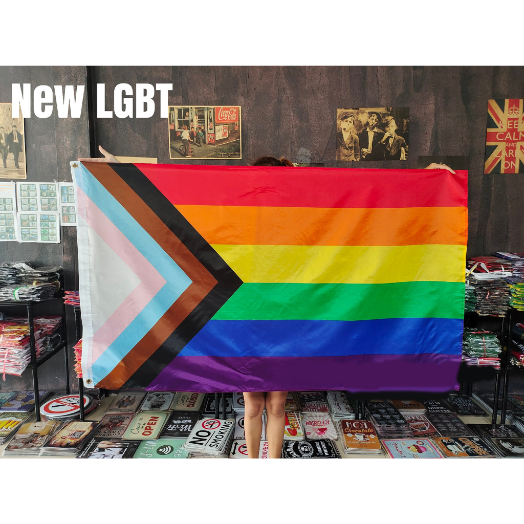 ส่งฟรี!!> ธง LGBT Flag 9 แบบ 4 ขนาด LGBTQ Pride 4 Size พร้อมส่งร้านคน ...