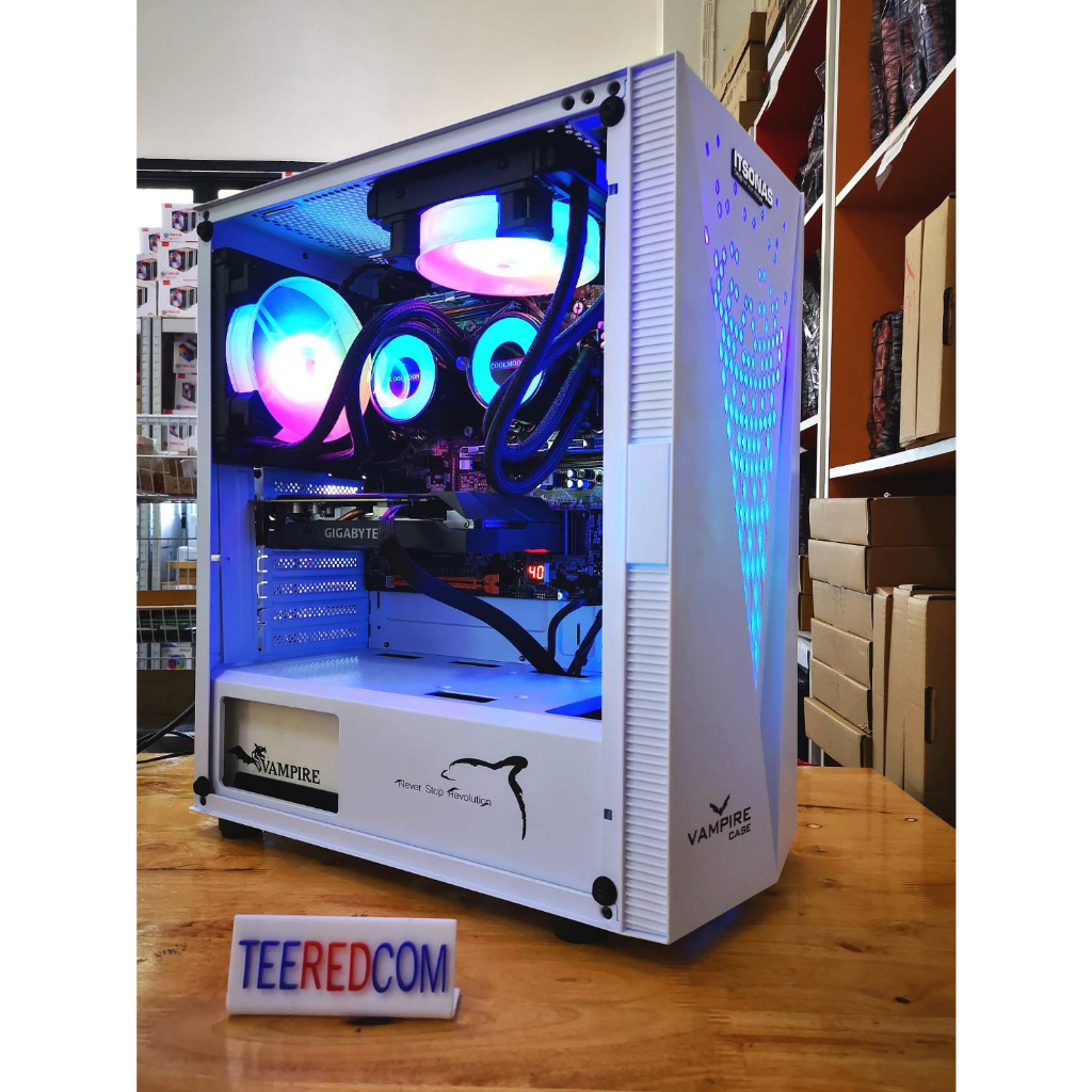 คอมประกอบ2CPU dual cpu INTEL Xeon E5 2697v2 X2 24c/48t. 2.7-3.5ghz Ram ecc16- 128gb Vga 4-8GB ...