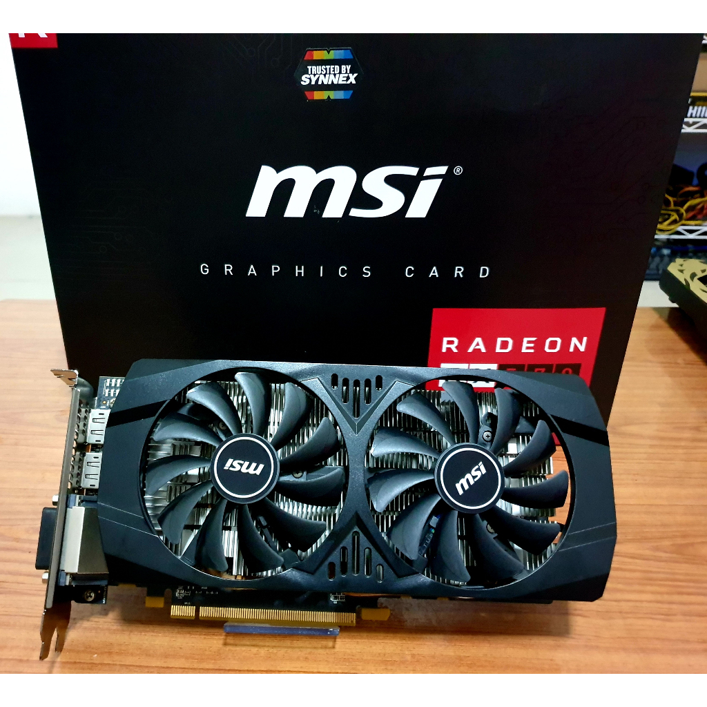 VGA (การ์ดแสดงผล) MSI RADEON RX570 8GT OC - 8GB GDDR5 (มีกล่องครบ ...