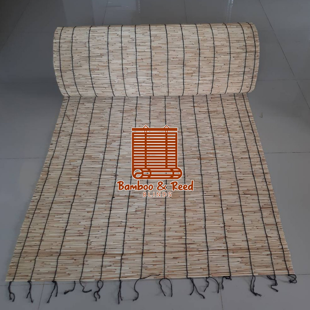 กว้าง 200 cm วัสดุทอผืนจากต้นกก ใช้ทำม่านกก มู่ลี่ไม้ กันแดด แต่งบ้าน ...