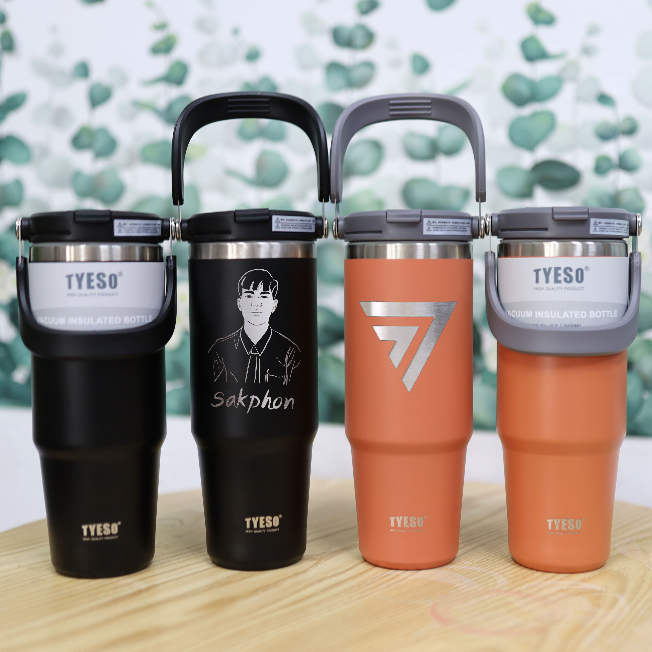 แก้วเยติ Tyeso 900 ml งานเลเซอร์ สั่งทำ ออกแบบได้ | Shopee Thailand