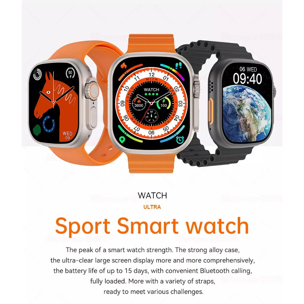 2022 New Watch Ultra S8 Ultra Max X8 Ultra Max Unisex 49mm Full Screen ...