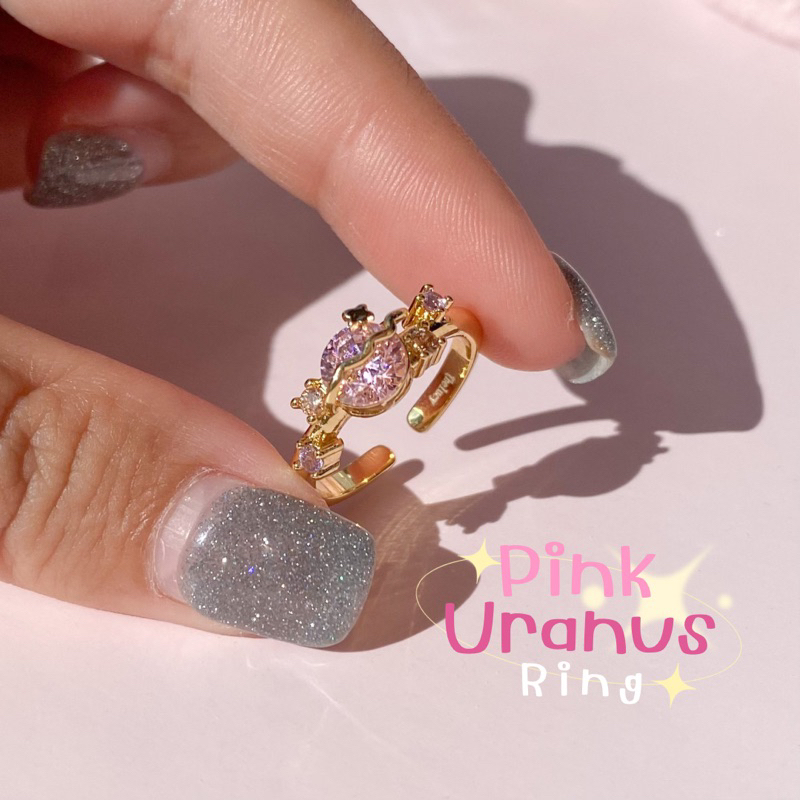 Pink Uranus ring แหวนดาวยูเรนัสสีชมพู | Shopee Thailand