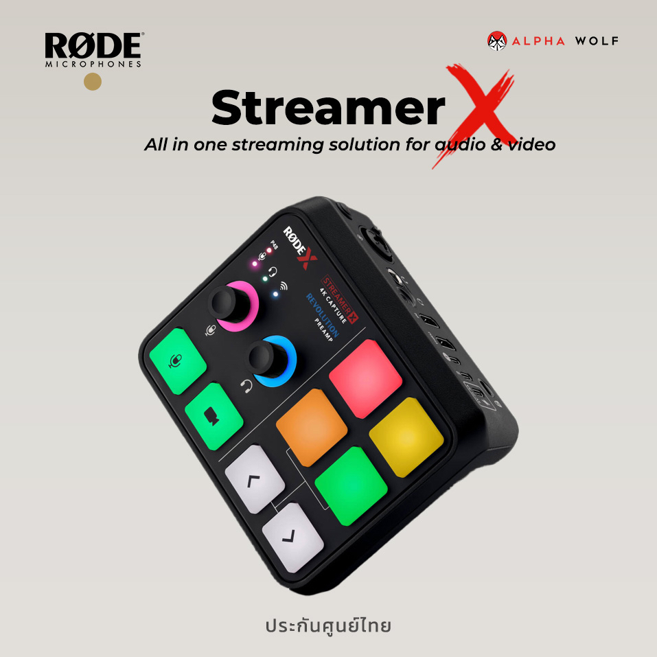 RODE Streamer X all-in-one streaming solution with audio interface ...