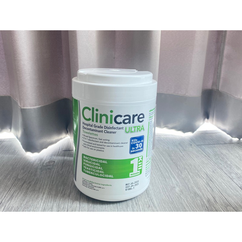 แผ่นเช็ดฆ่าเชื้อ Clinicare ultra ขนาด 180 แผ่น และ 80 แผ่น ทั้งแบบออริ ...