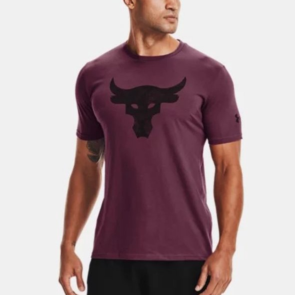 เสื้อยืด Under Armour Project Rock Brahma Bull Logo Short Sleeve เสื้อ ...
