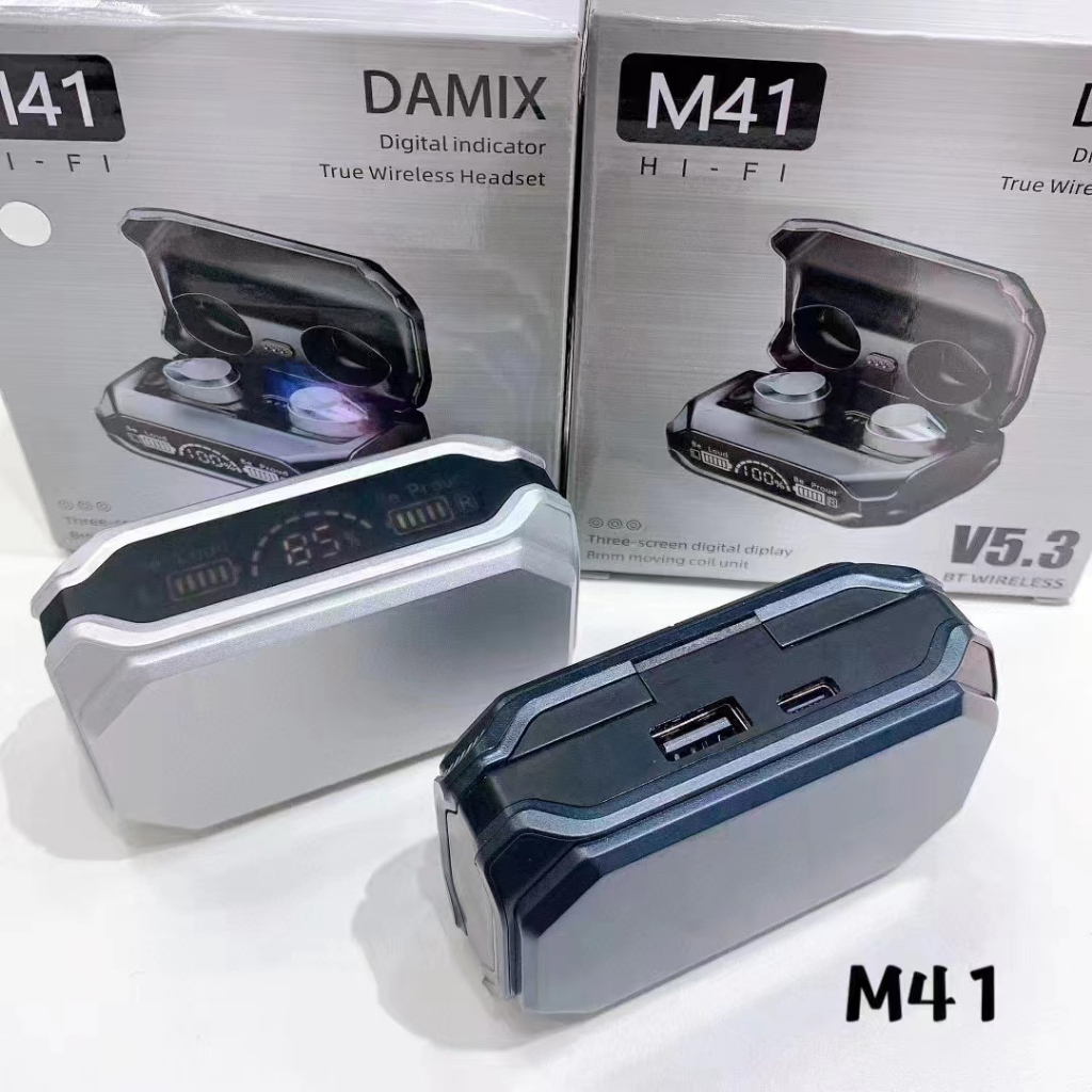 หูฟังไร้สาย TWS หูฟังสำหรับเล่นเกม จอแสดงผล LED รุ่น M88 plus พร้อม ...