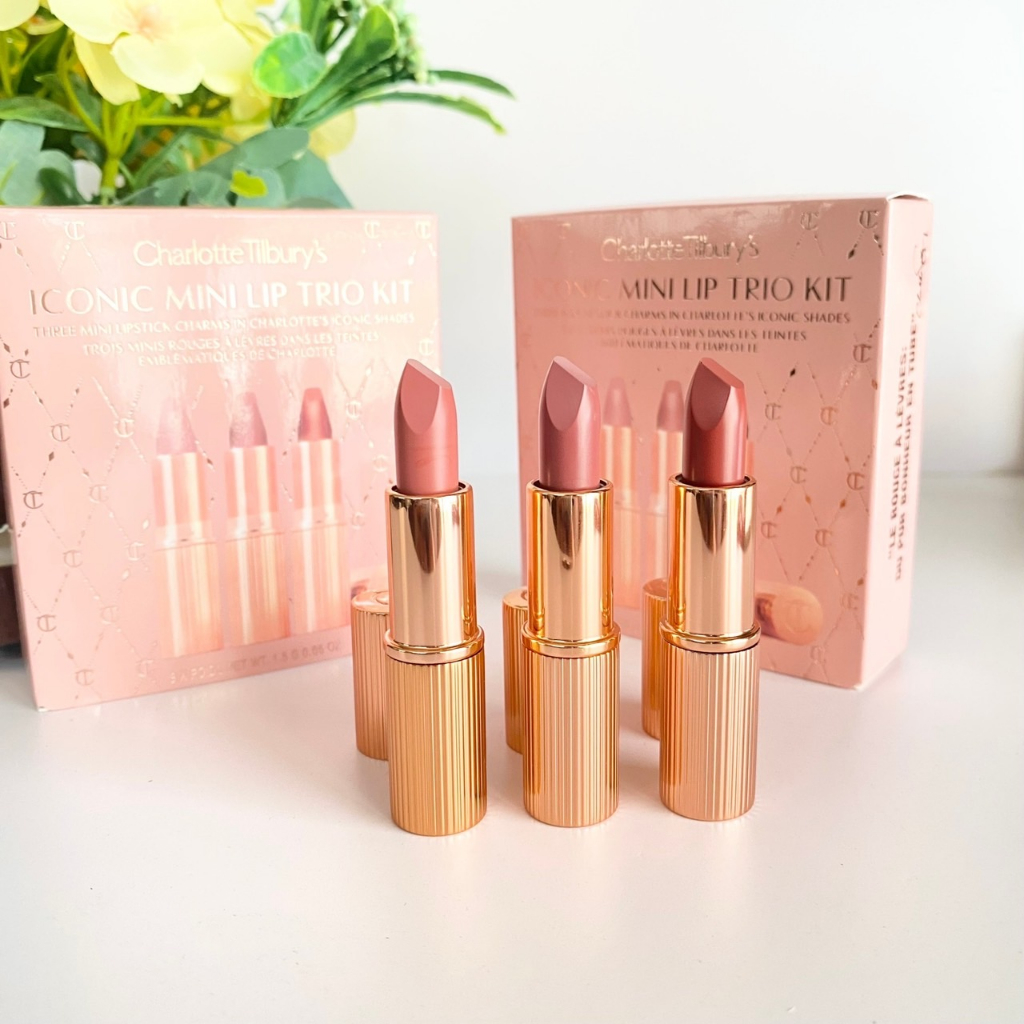 Charlotte Tilbury Mini Lip set Iconic Mini lip trio kit | Shopee Thailand