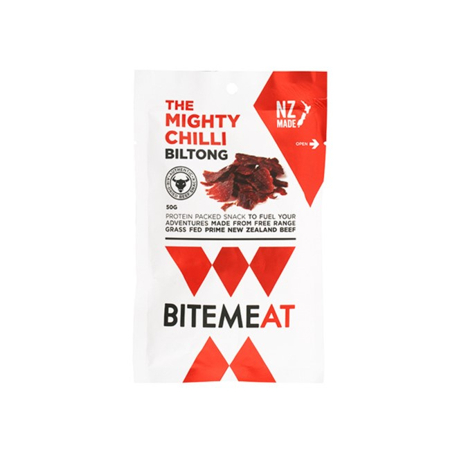 Biltong Bite Meat The Mighty Chili (New Zealand Product) 50g. บิลตงไบท์ ...